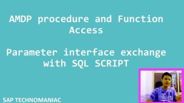 AMDP ( ABAP MANAGED DATABASE PROCEDURE ) - SAP ERP Tutorial Videos