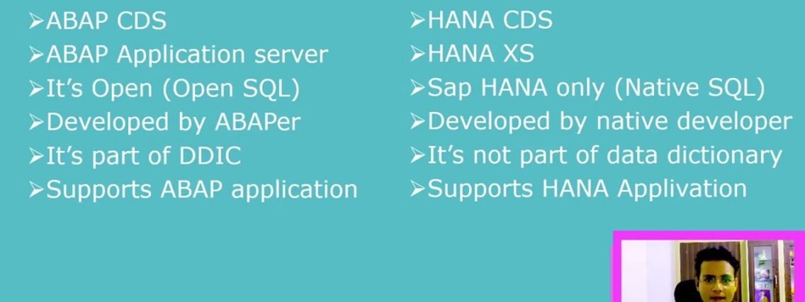 Introduction To Core Data Services Cds In Sap Hana And Abap Sap Erp Tutorial Videos