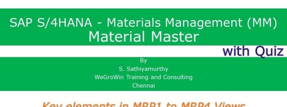 SAP S/4HANA MM: Material Master - MRP Views Introduction - SAP ERP ...
