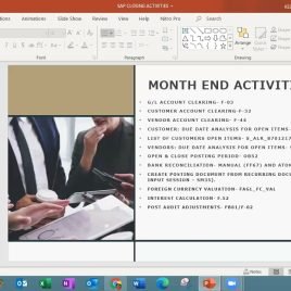SAP FICO Month End Closing Activities - SAP ERP Tutorial Videos