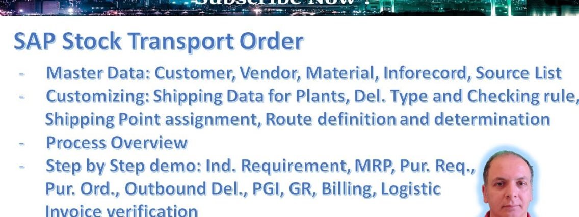 SAP MM Stock Transport Order w/Shipping, Billing and Routes - SAP ERP ...