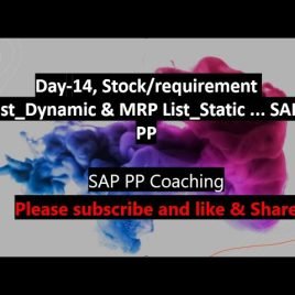 SAP PP: Lot Sizing Procedures ( EX, FX, HB, TB, WB, MB) - Day 13 - SAP ...