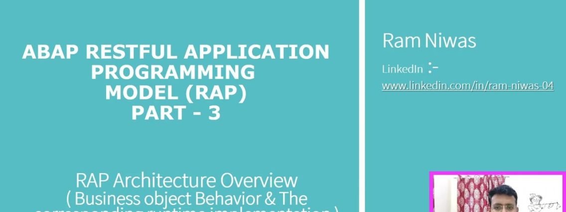 BO Behavior & Runtime Implementation in ABAP RAP Model - Part 3 - SAP ERP Tutorial Videos